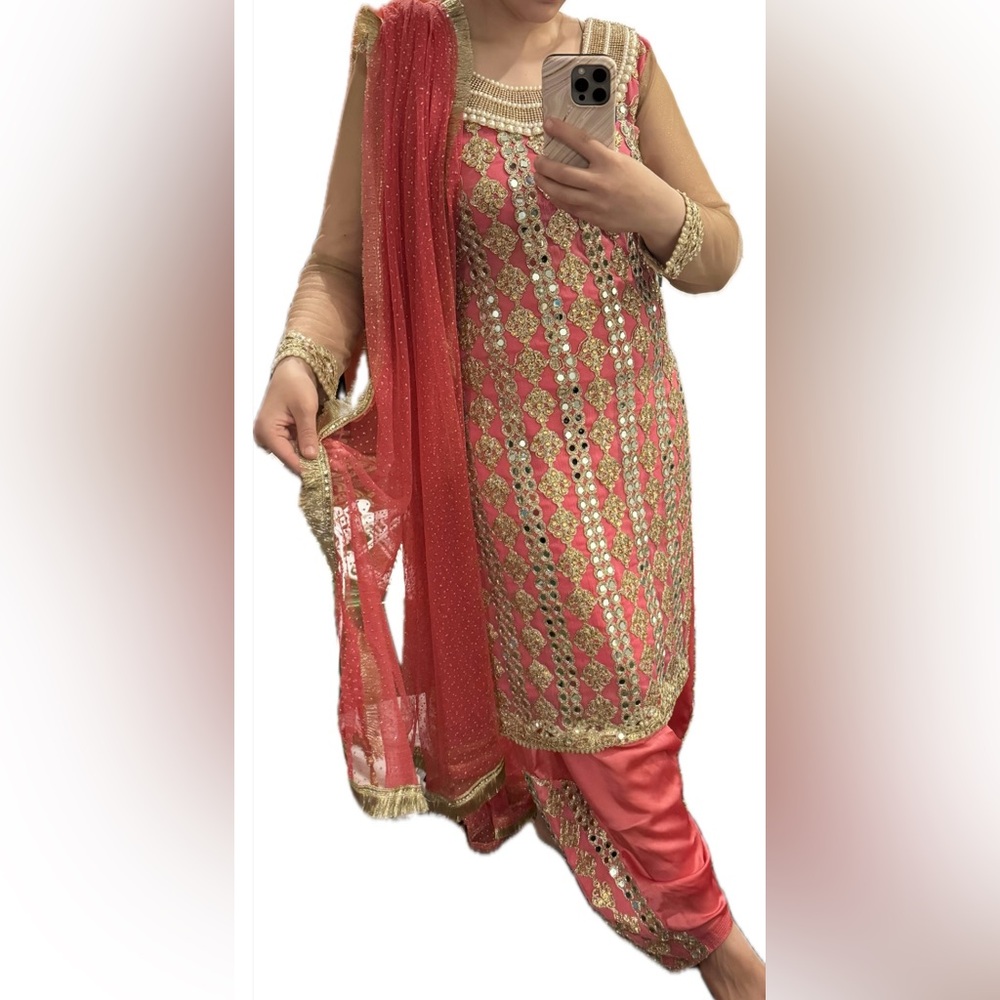 Indian Wedding Dress Shalwar Kameez With Jasmine Pants - Gem